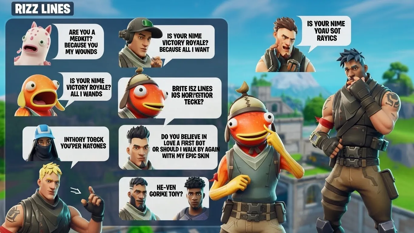 480+🎮 Ultimate Fortnite Rizz Lines: Win Hearts and Games